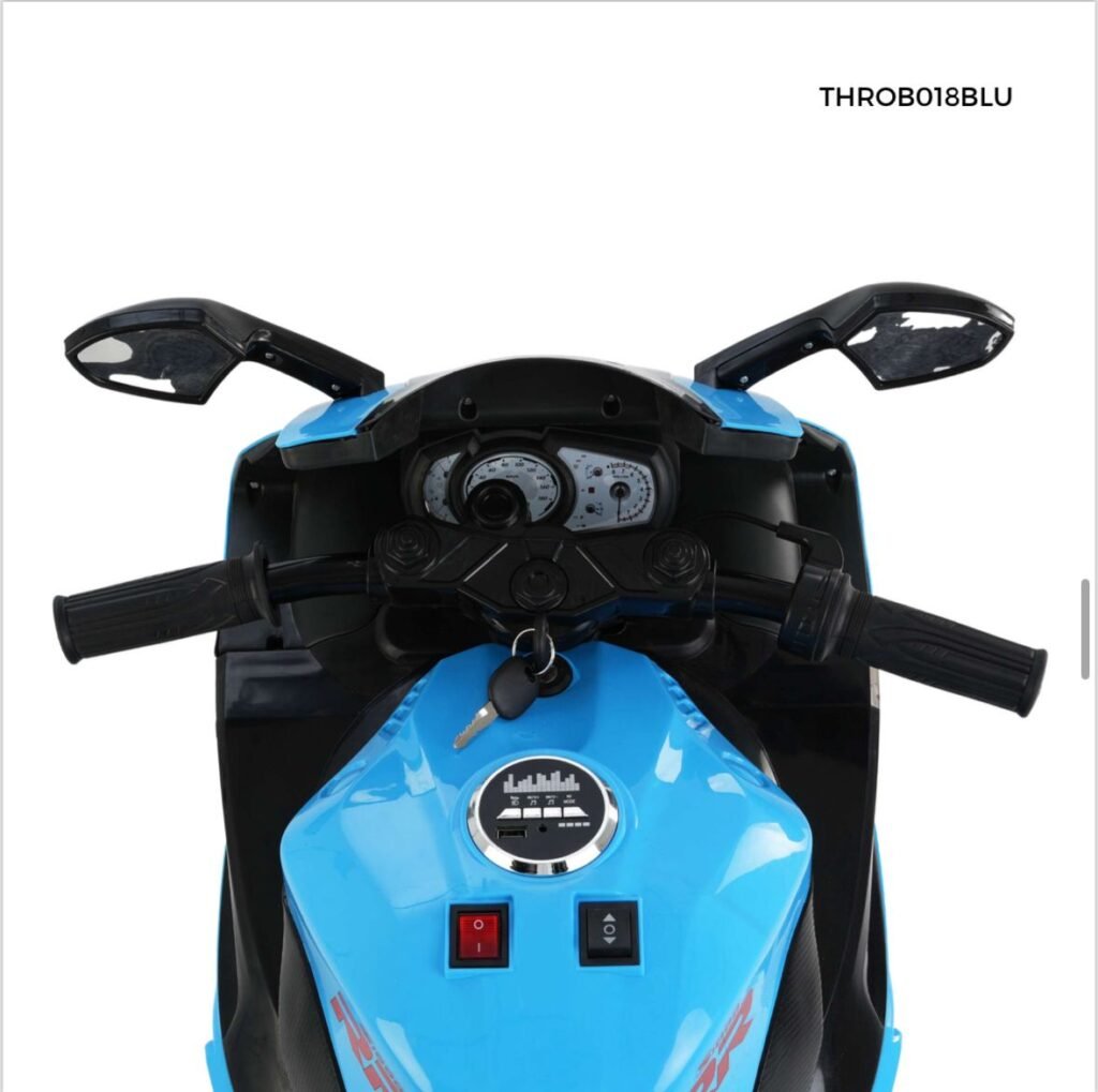 Super Bike Non-Painted | 12V Battery Operated Kids Electric Bike with ...